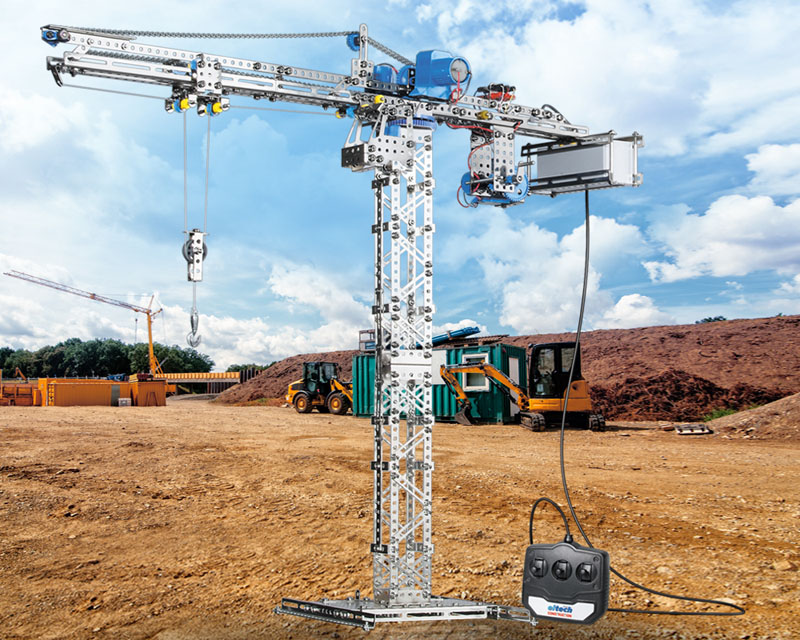 Grue de chantier télécommandée - Kit en métal Eitech 00035